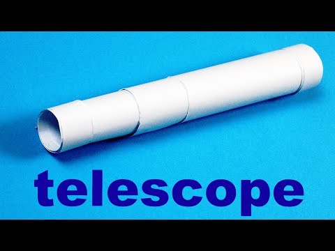 Cómo hacer un telescopio de papel origami fácil
