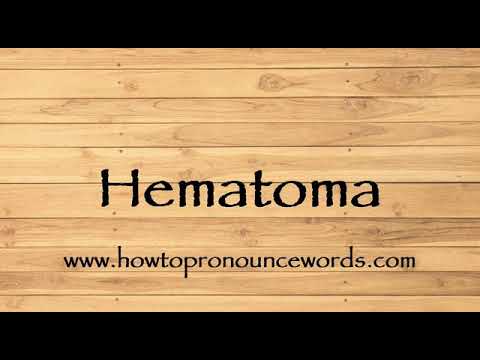 How To Pronounce Hematoma ? How To say Hematoma New Video