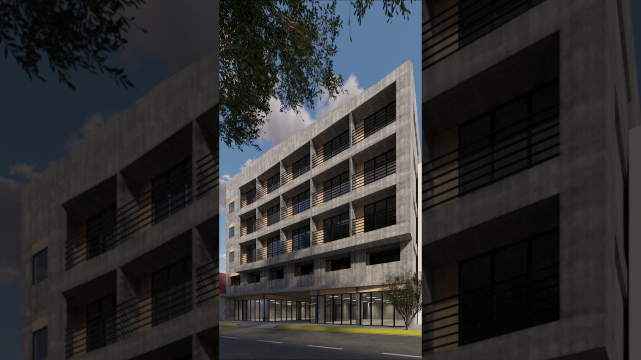 EDIFICIO #concreto  #render #vray #shorts
