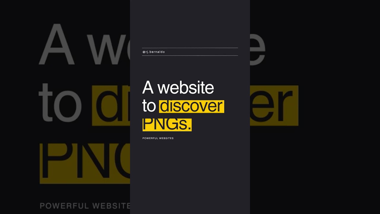 A website to discover PNGs! Here’s the link: rjbernaldo.com/free-spreadsheet