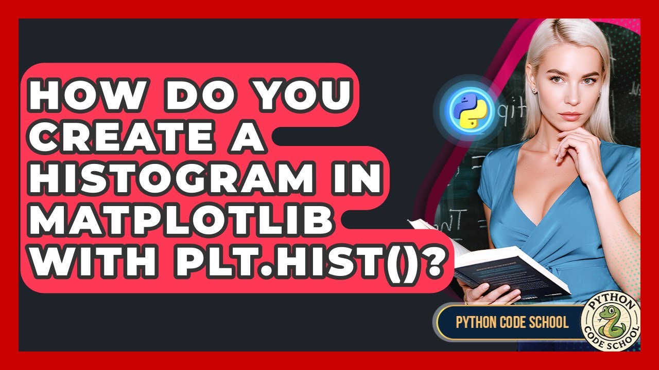 How Do You Create A Histogram In Matplotlib With Plt.hist()? - Python Code School