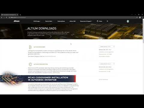 MCAD CoDesigner Quick Start: Autodesk Inventor | Altium App StartPage