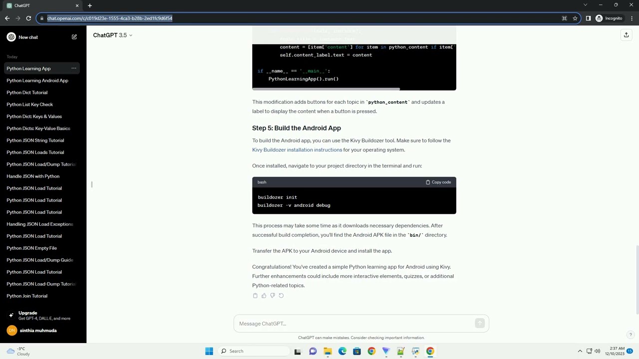 python learning app for android