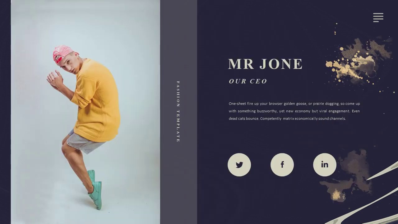 4 in 1 simple business PowerPoint template