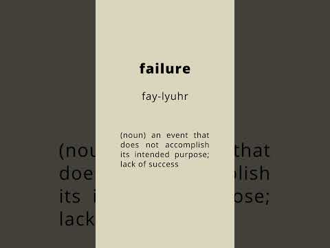 How to pronounce failure || Pronunciation and meaning