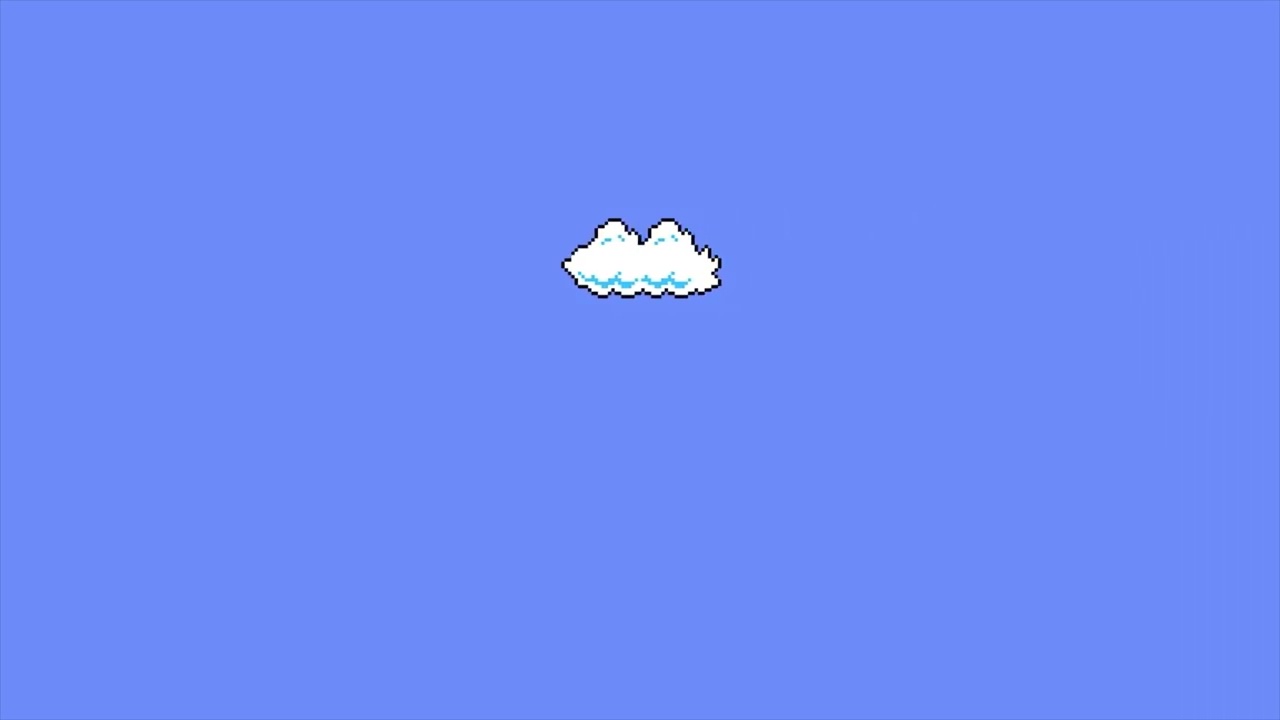 Super Mario Cloud Live Wallpaper ☁️🍄 - Nostalgic Pixel Art Adventure