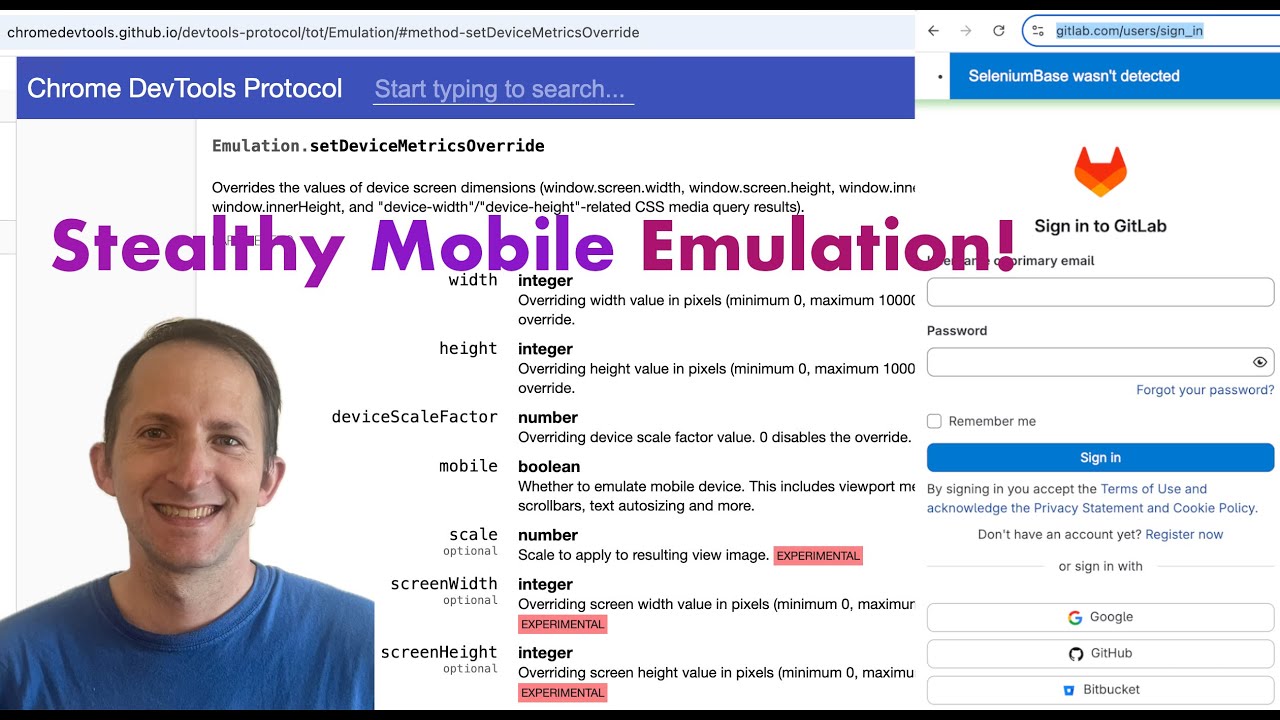 Stealthy Mobile Emulation with CDP (Chrome DevTools Protocol) and Python