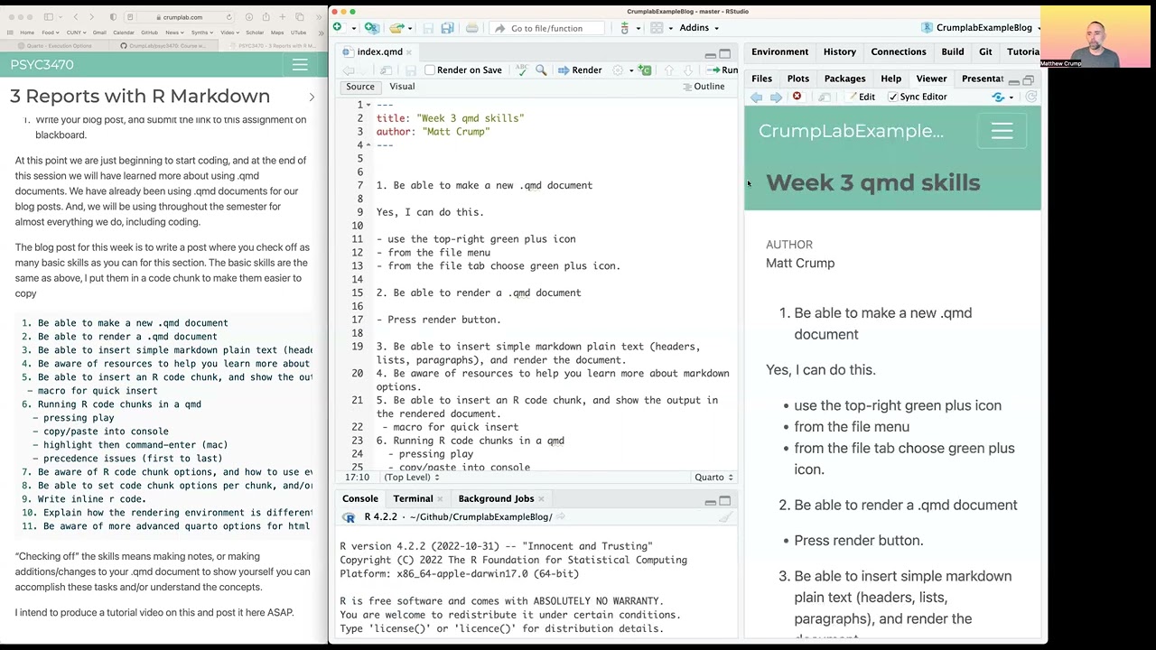 Quarto markdown basics