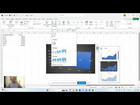 Create 2D 3D Graph in excel from values English