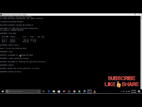 How To Format USB Flash Drive Using Command Prompt