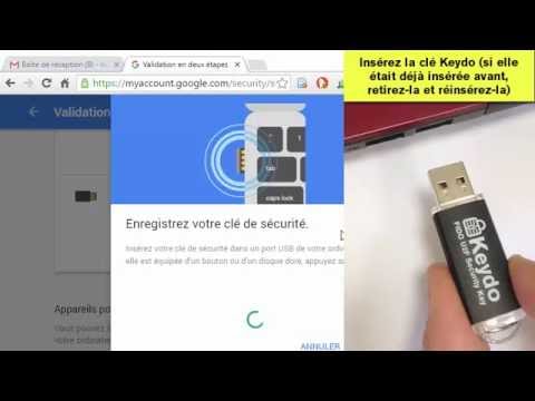 1 - Enrôler une clé de sécurité Keydo FIDO U2F à votre compte Google