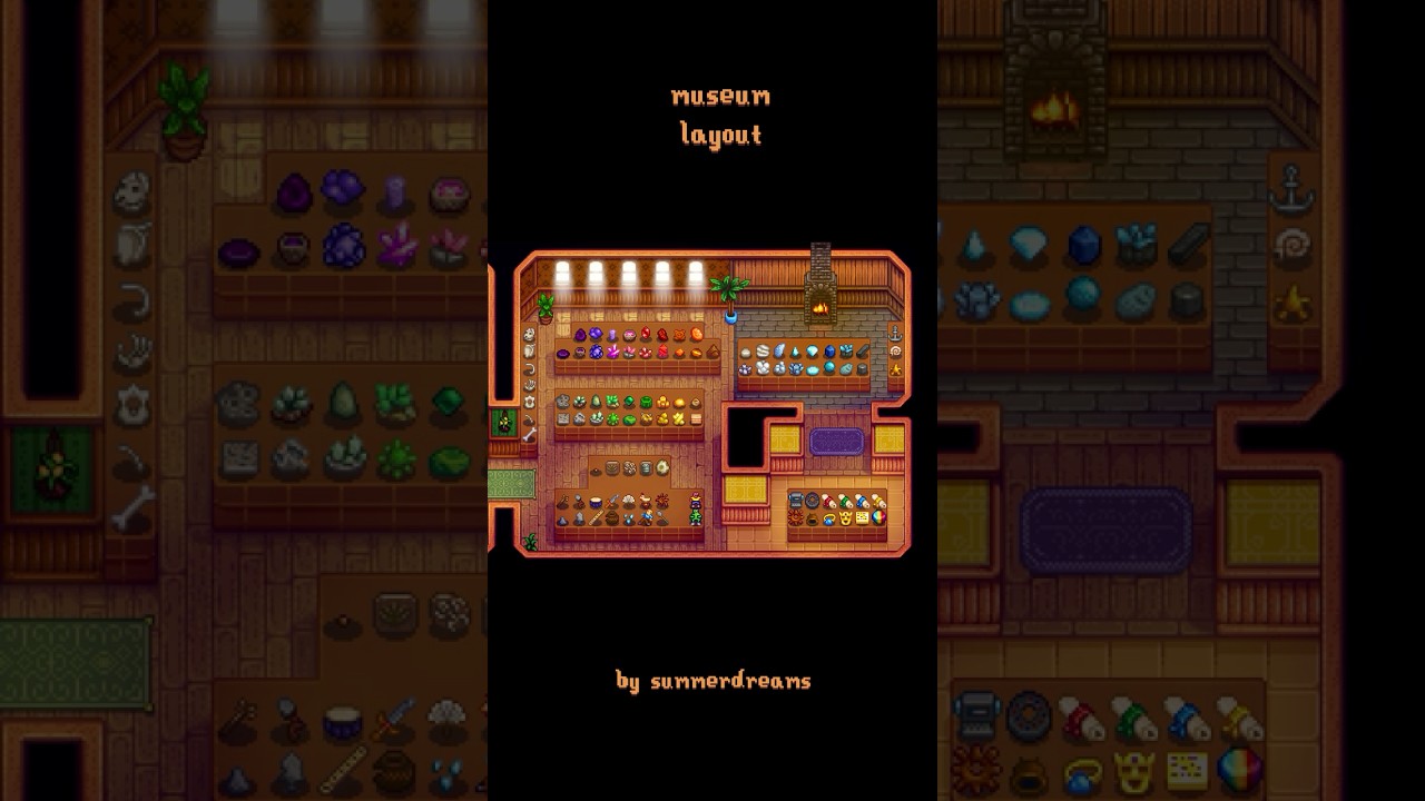 organised museum layout 💎📜👑 #stardewvalley