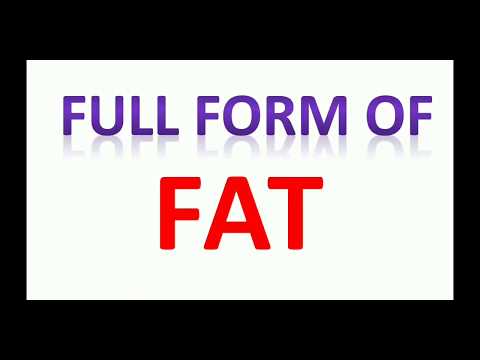 FAT full form, full form of FAT