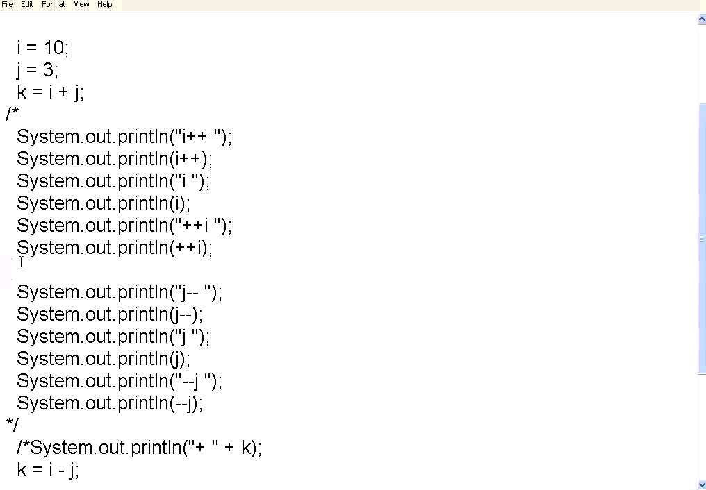 Java Part 3 Arithmetic operations