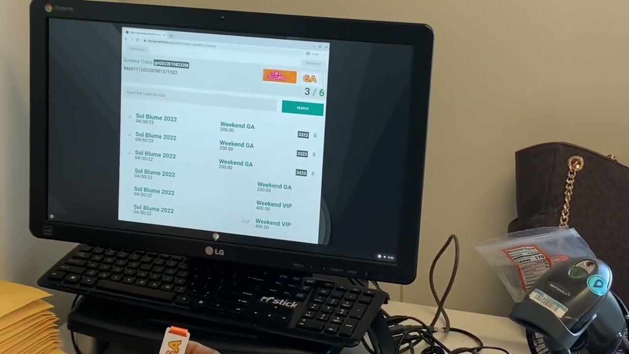 See Tickets Fulfillment of RFID order