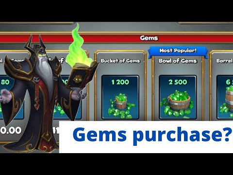 Gems purchase? Free gems? Castle crush