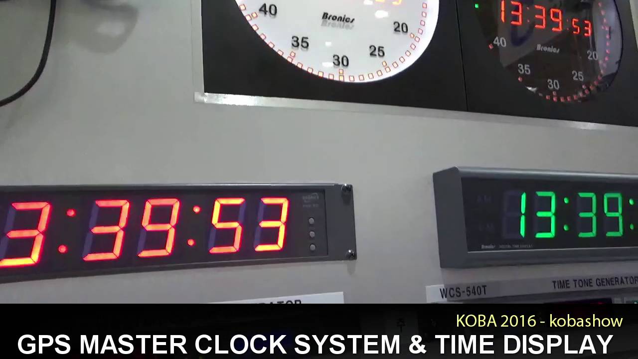 GPS MASTER CLOCK SYSTEM & TIME DISPLAY  : KOBA2016