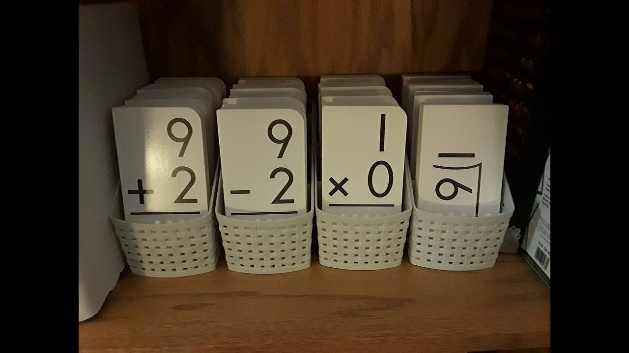 Robinson Curriculum Homeschool║ Math Flash Card Organization PLUS FlashMaster and Wrap-Up Demo