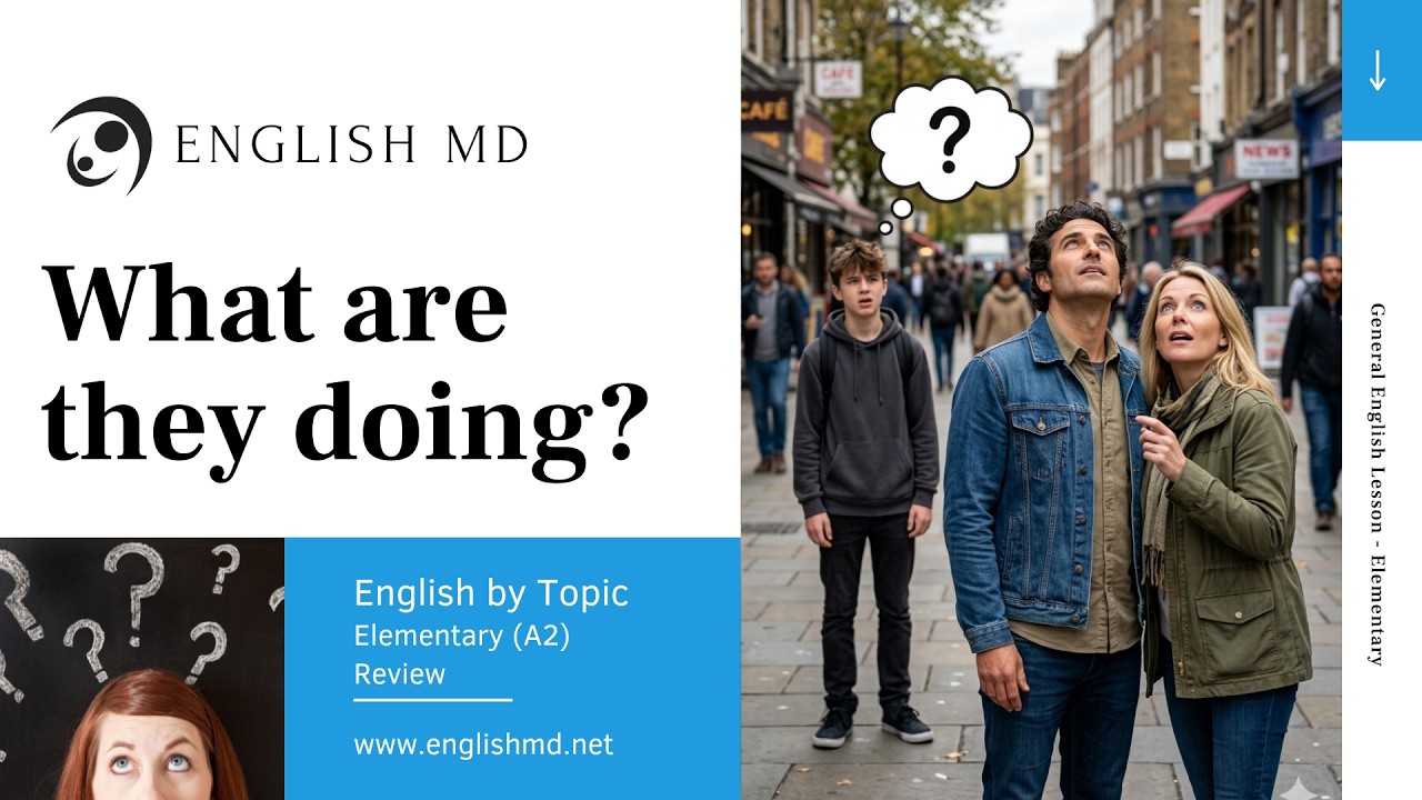 What are they doing? | Present Continuous for ESL/ELL Learners (A2)