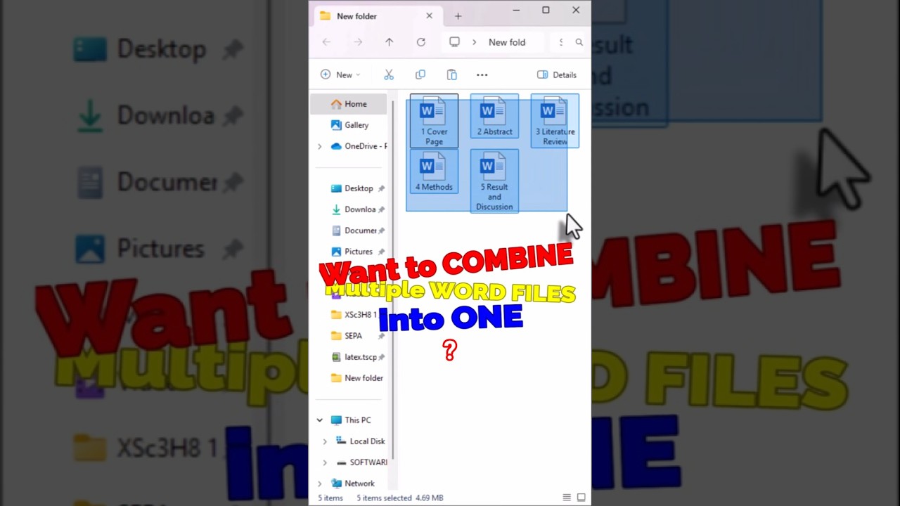 Secret MS Word Trick: Merge Word Files Like a Pro | No Copy-Paste! 💻✨#word #shorts #docs