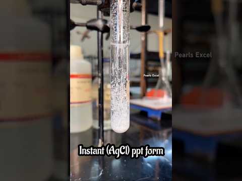 Silver nitrate (AgNO₃) and sodium chloride (NaCl) reaction | AgCl ppt | double displacement reaction