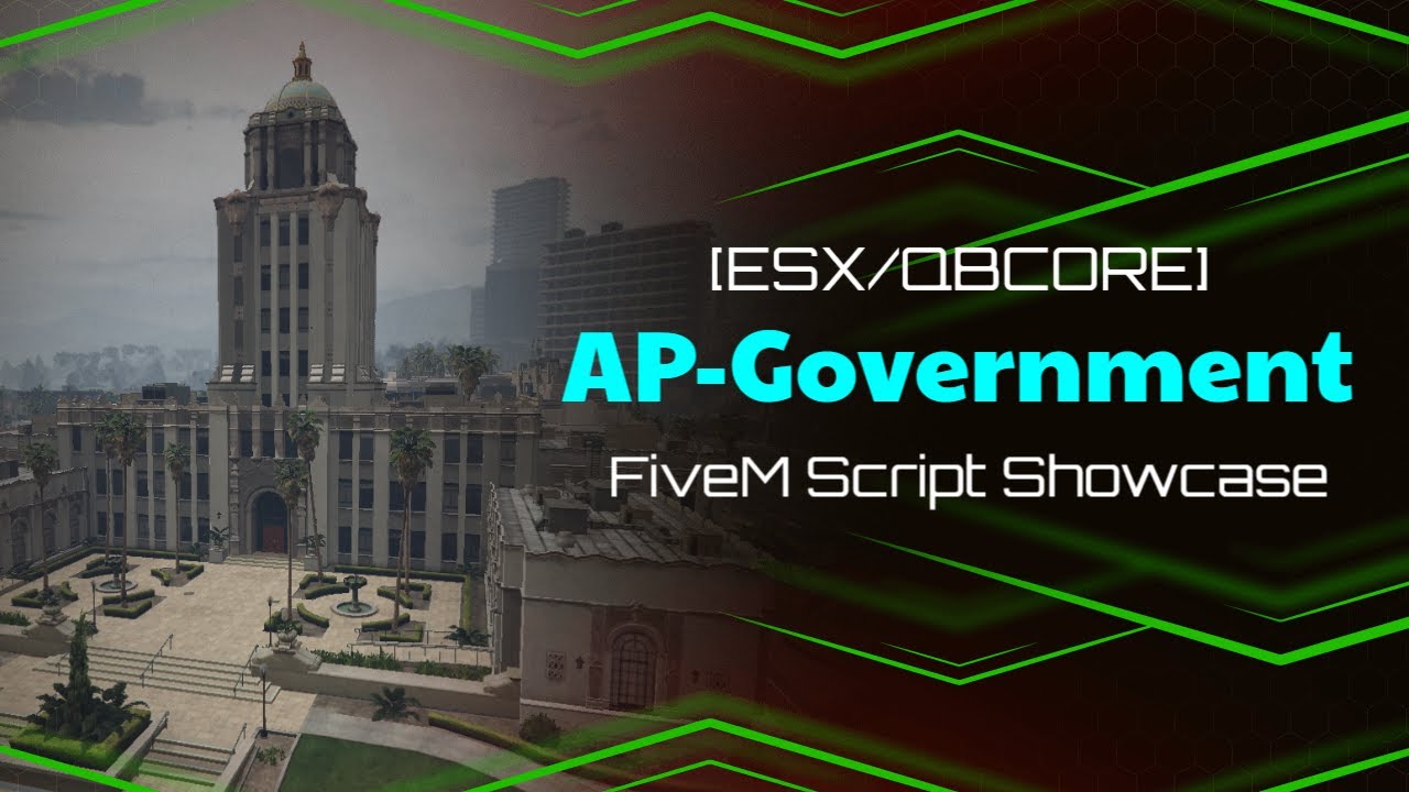 [ESX/QBCORE] AP-Government | FiveM QBCore Script Showcase