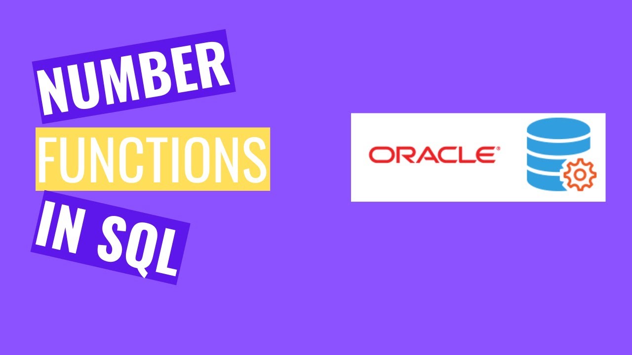 SQL Number Functions round(), trunc(), mod() (2020)