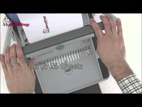 GBC CombBind C340 Manual Plastic Comb Binding Machine Demo - 1-800-944-4573
