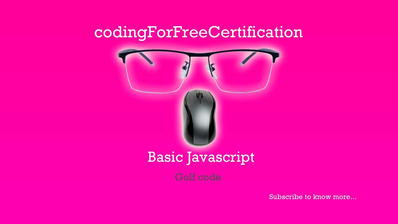 Basic Javascript | Golf Code | freeCodeCamp | 75 of 113