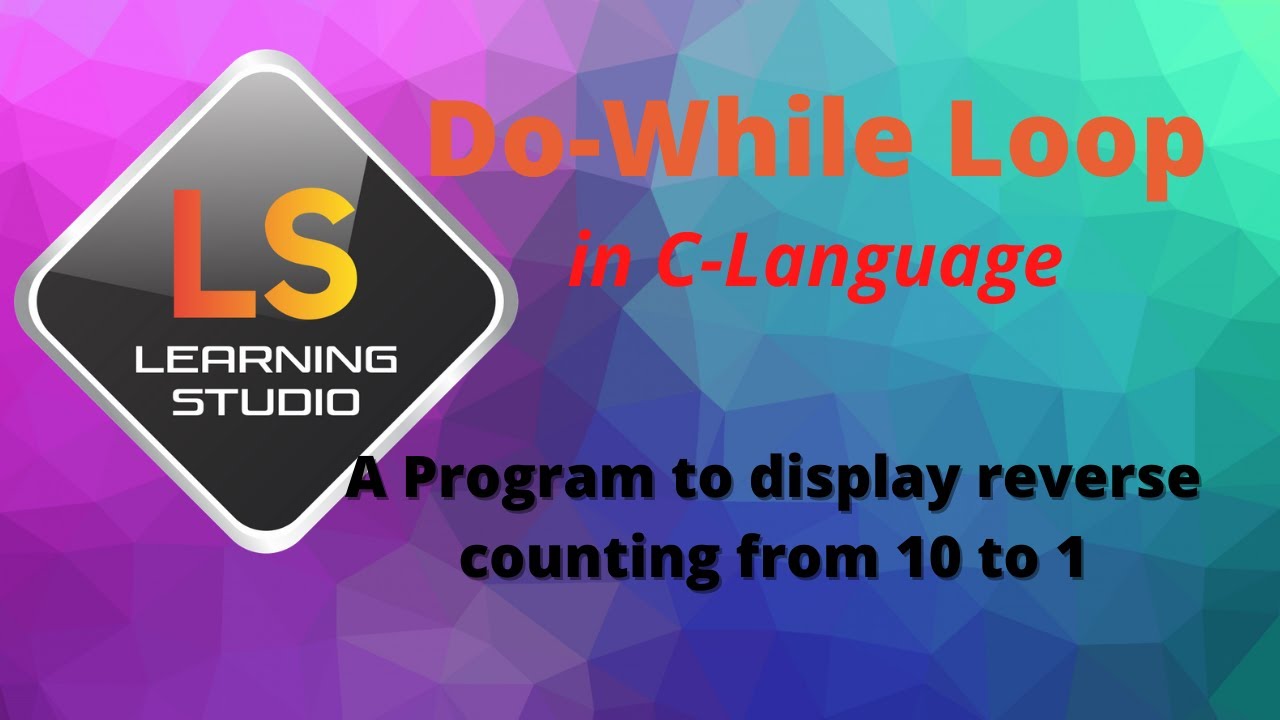 C program to show reverse counting from 10 to 1 using while loop.
