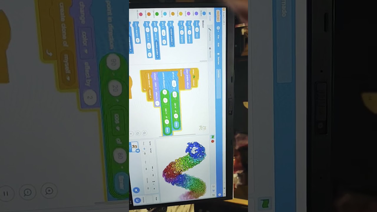 Scratch cat tornado tutorial #scratch #tutorial #viralvideo #shorts