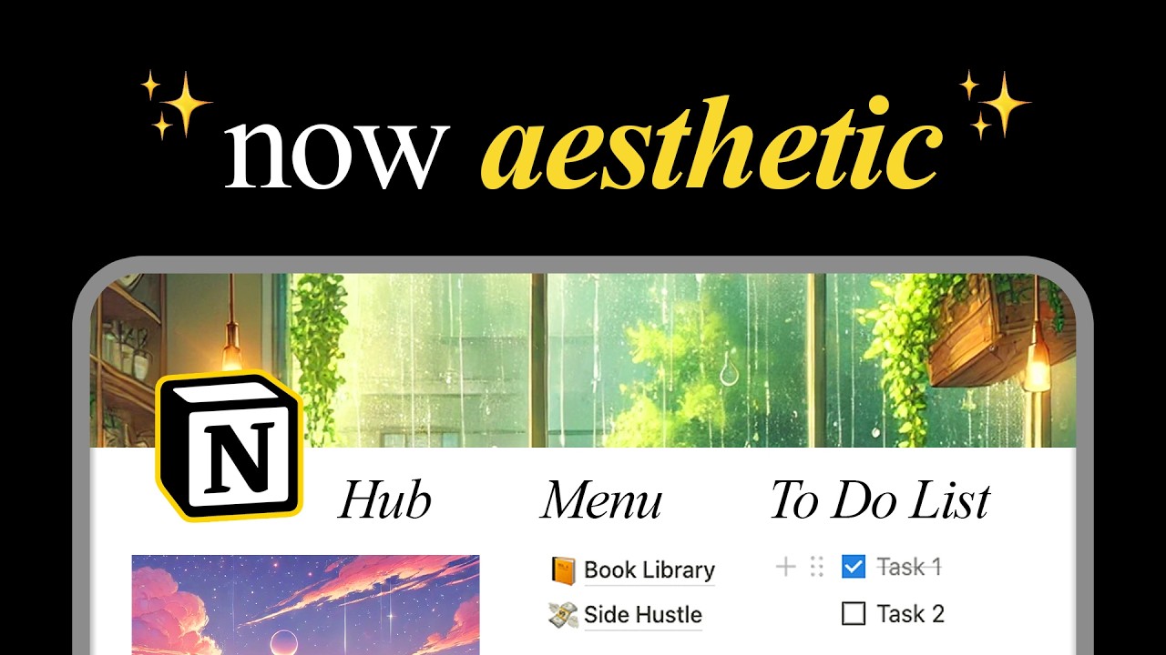 How to make your Notion Aesthetic ✨ (whilst still being Productive) ✨