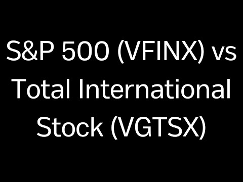S&P 500 (VFINX) vs Total International Stock (VGTSX)