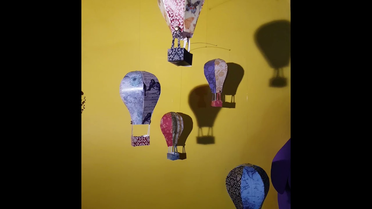 Móvil de globos de papel vintage #pepereira