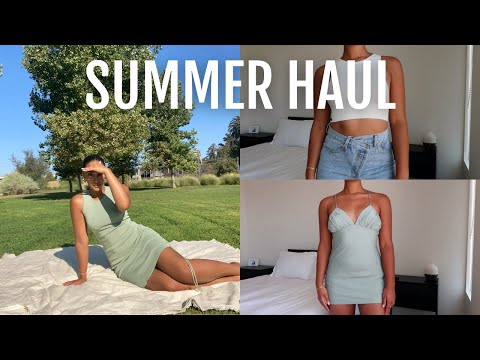 PRINCESS POLLY SUMMER TRY ON CLOTHING HAUL | basics