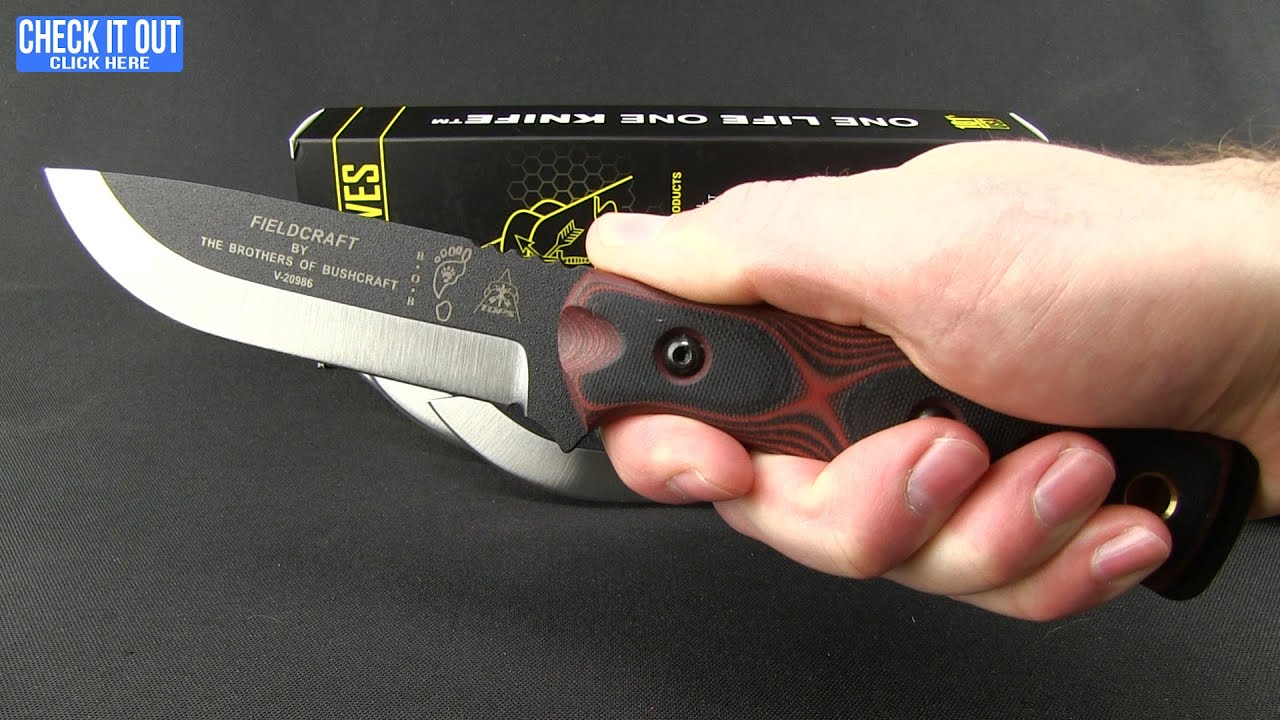 TOPS BOB Fieldcraft Knife | Tan Micarta 4.6" | Blade HQ