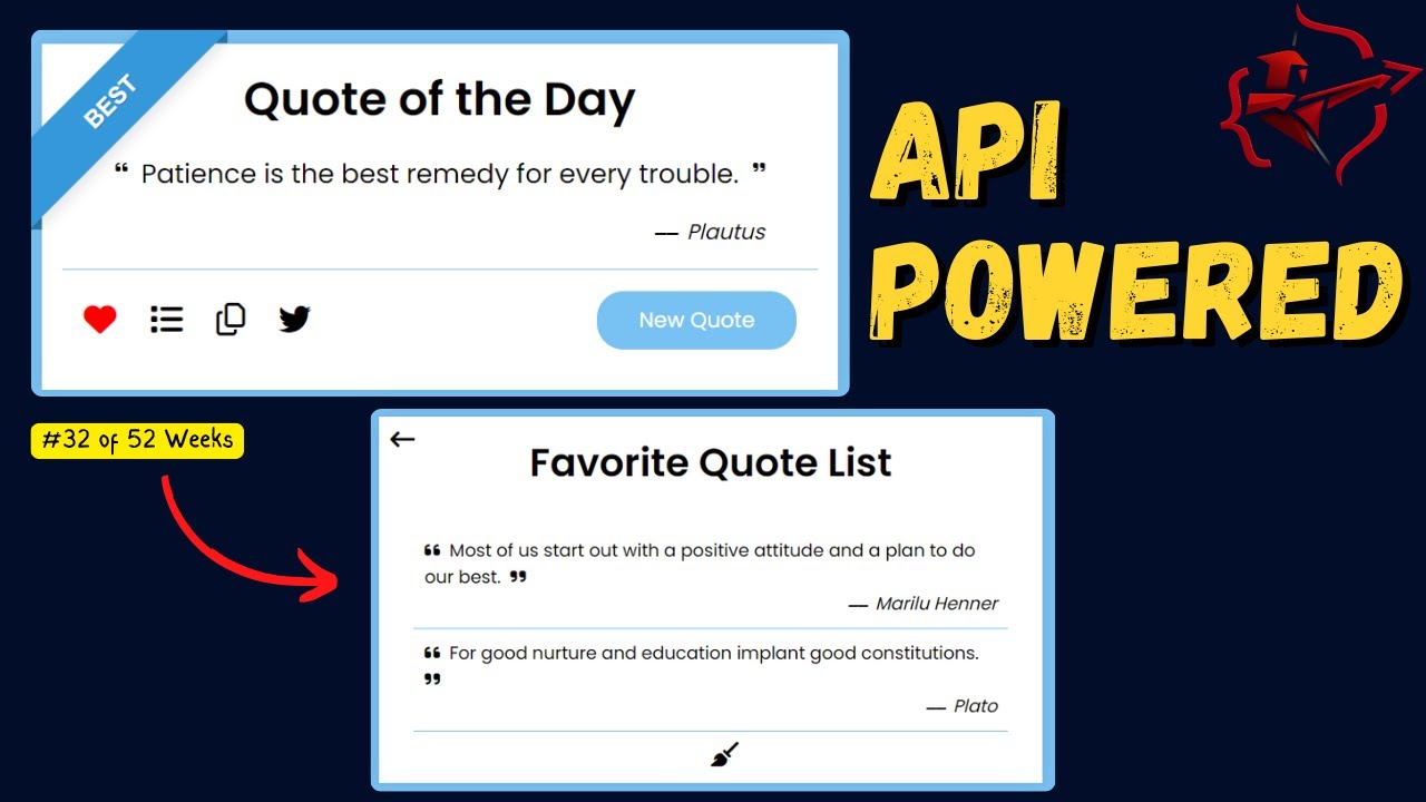 JavaScript API Project | Random Quote Generator with Fetch API