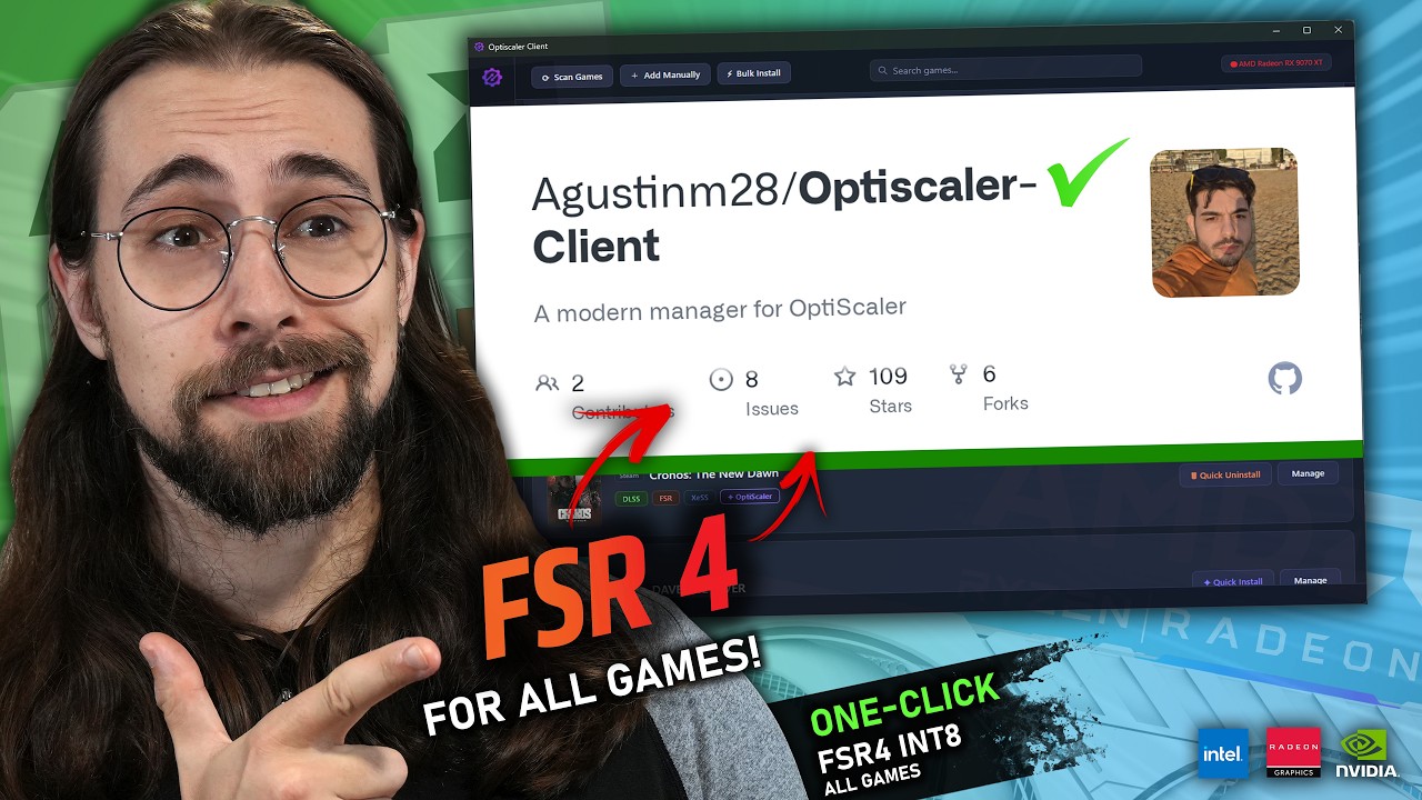 Optiscaler Client is HERE!!! Auto-Install, FSR 4 INT8, Easy Customization & MORE!!