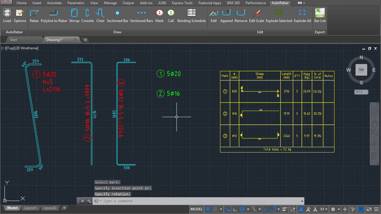 AutoRebar - Short video tutorial 12. Calls