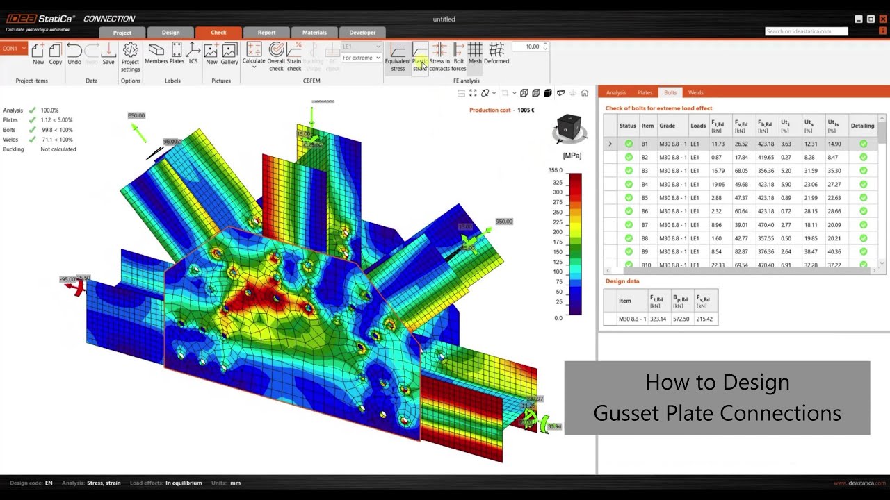 How to Design Gusset Plate Connections