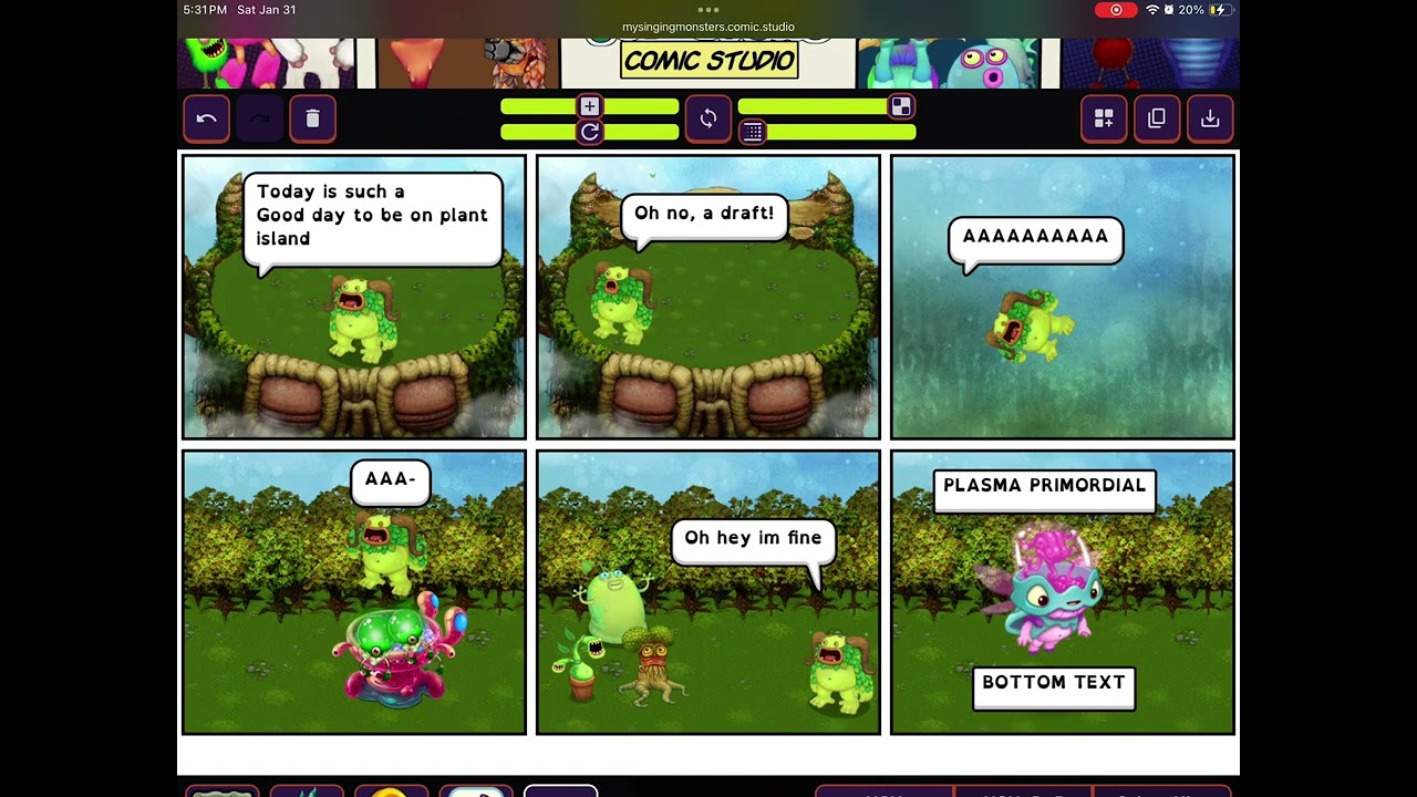 Msm comic studio:plant islet