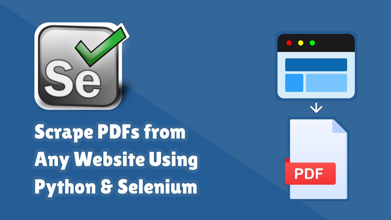 PDF Scraper/ Downloader using Python & Selenium - Automation Tutorial (Free require no service)