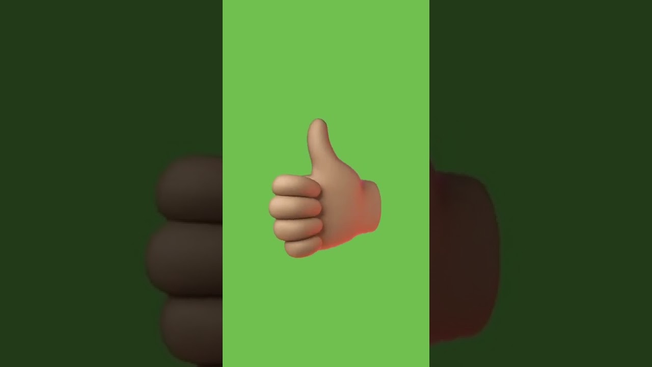 top,ok,thumb emoticon greens screen #shorts