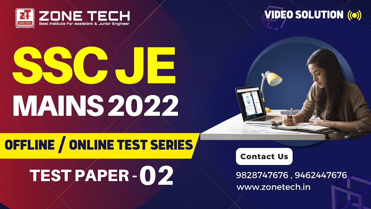 SSC JE Mains Test Series 2022 | CIVIL ENGINEERING Test-02 Detailed Solutions | ZONE TECH
