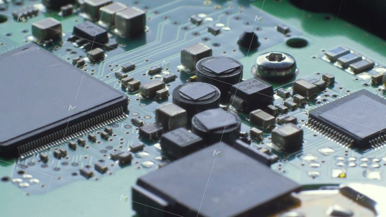 Printed circuit board with many electrical components