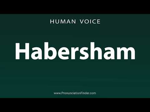How To Pronounce Habersham