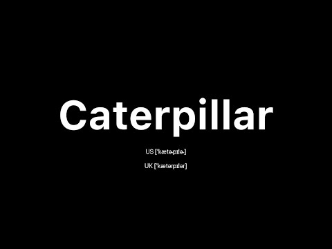 How to Pronounce Caterpillar: 🇺🇸 American English vs. 🇬🇧 British English