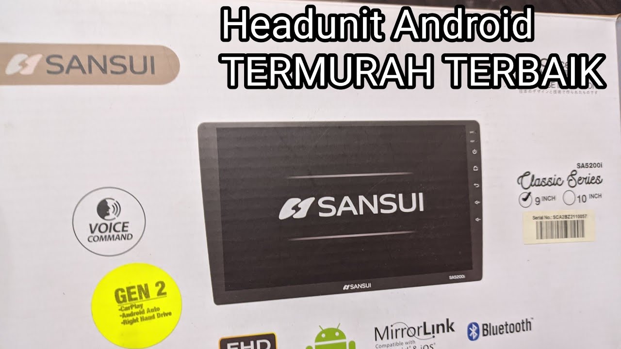 Test suara Headunit android Sansui Classic series