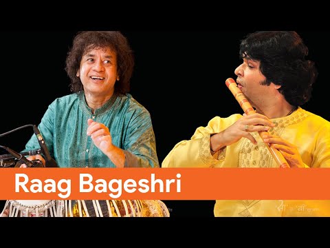 Pandit Rakesh Chaurasia & Ustad Zakir Hussain I Raag Bageshri I Flute I Hindustani Classical I HD