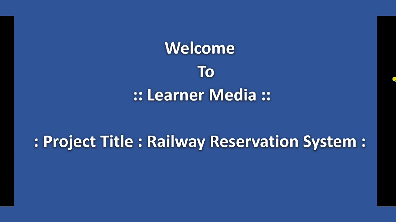 Python Mini Project | Online Railway Seat Reservation System using GUI-Python(tkinter)